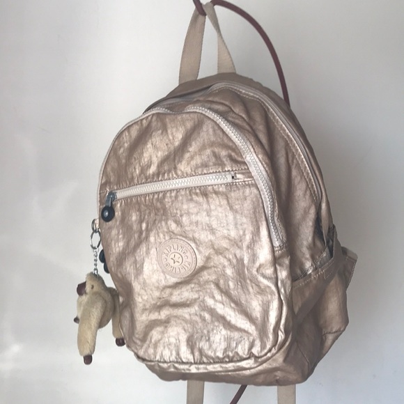 Kipling | Bags | Gold Kipling Backpack | Poshmark